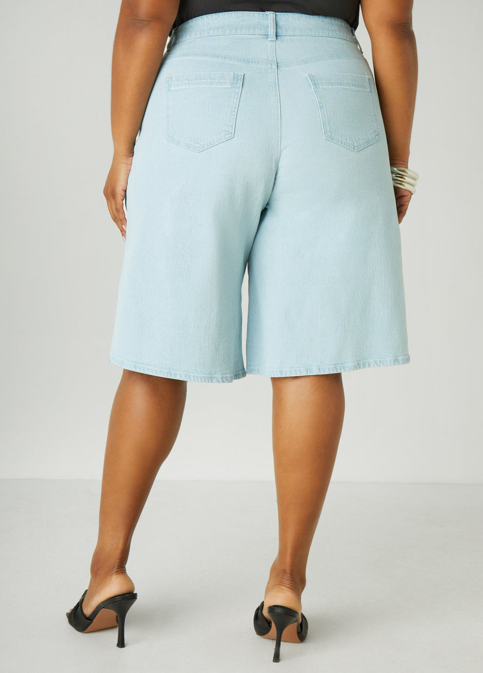 Plus Size Denim Shorts & Capris – Ashley Stewart