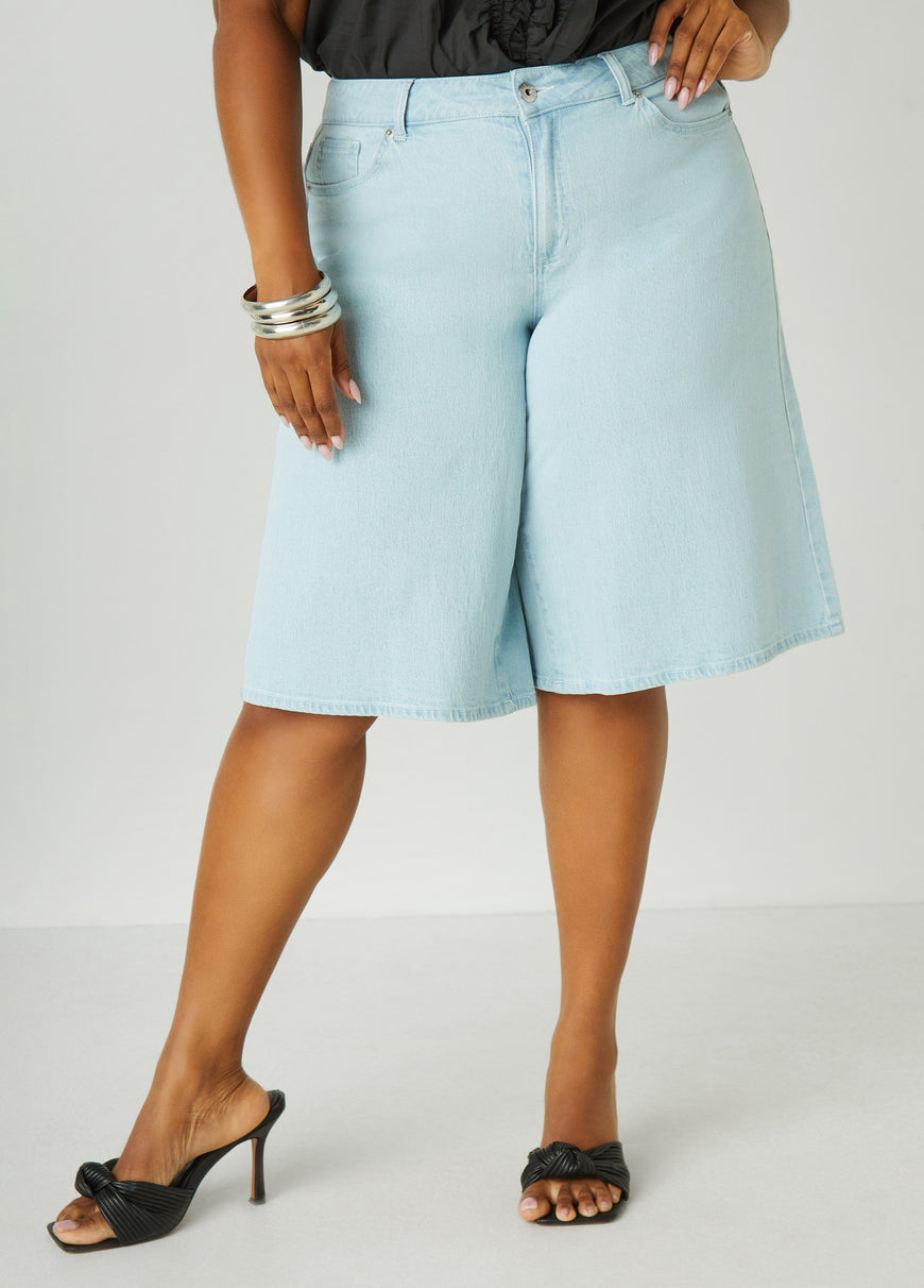Plus Size Denim Shorts & Capris – Ashley Stewart