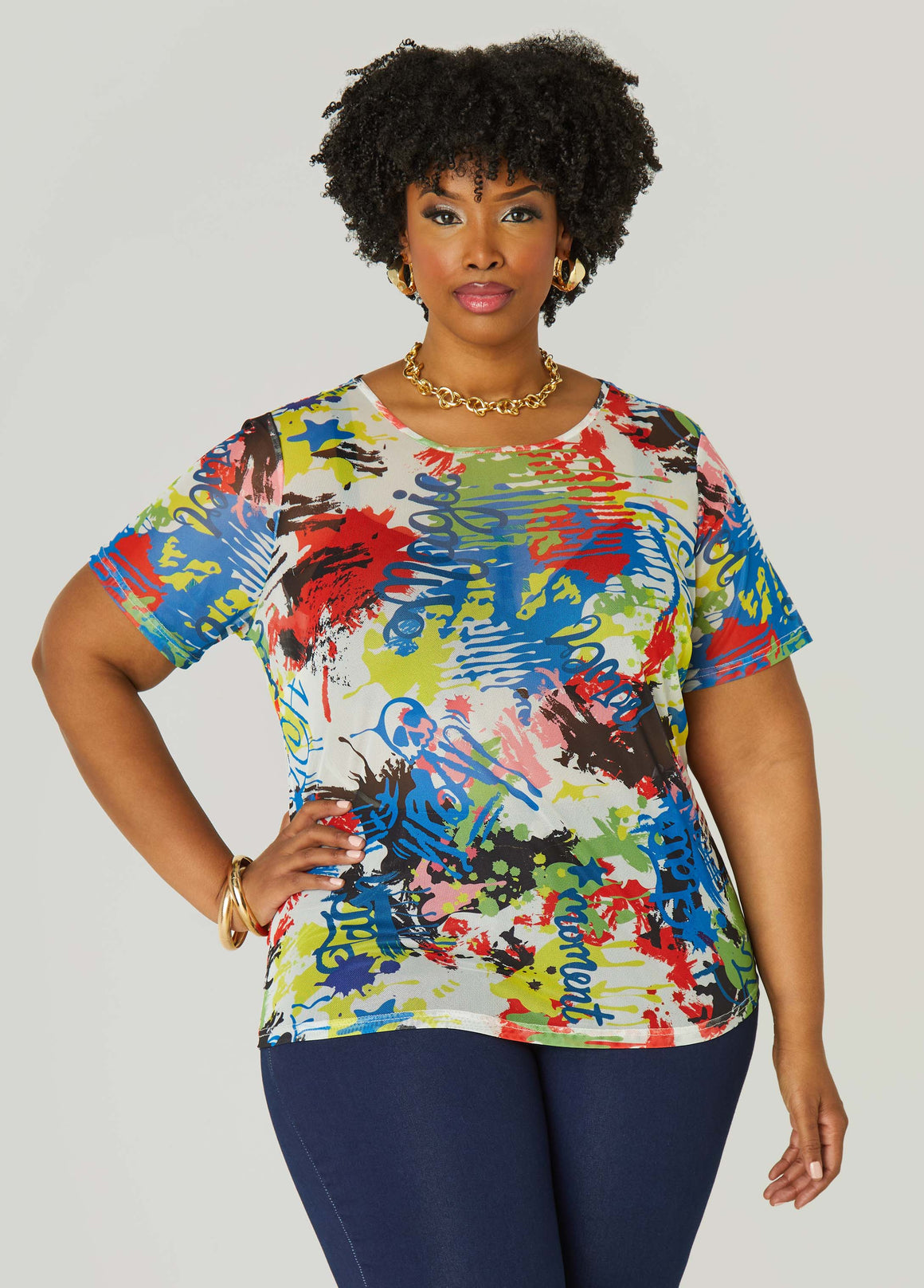 Plus Size Graphic Tees – Ashley Stewart