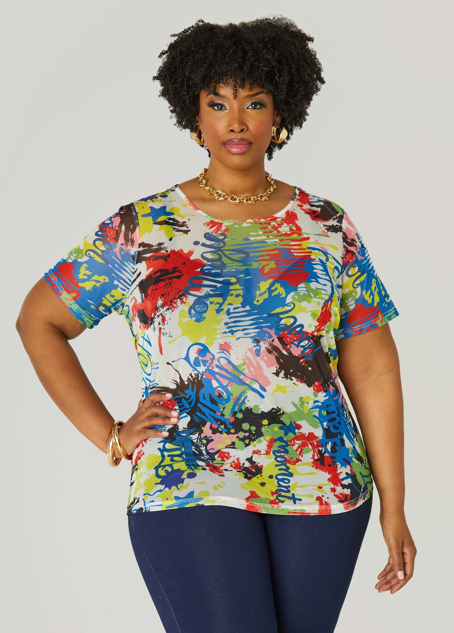 Plus Size Graphic Tees – Ashley Stewart