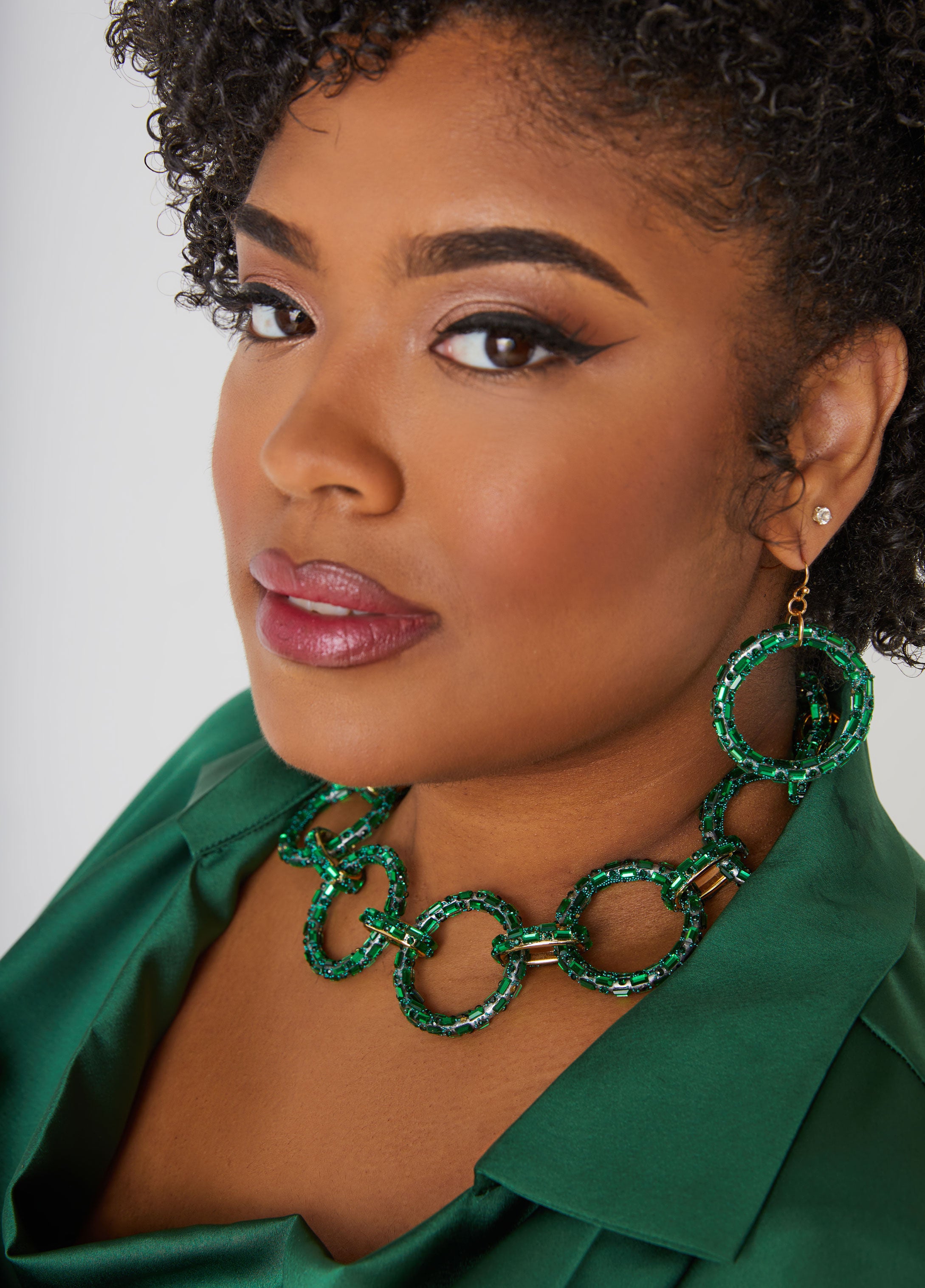 Statement Jewelry Crystal Ring Necklace Earrings Set Fashion Jewelry ...